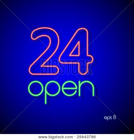 24 Open. Vector Vector & Photo (Free Trial) | Bigstock