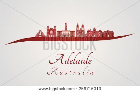 Adelaide V2 Skyline Vector & Photo (Free Trial) | Bigstock