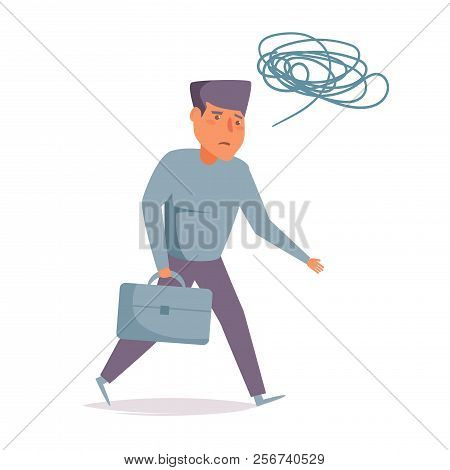 Tired Man Goes Home Vector & Photo (Free Trial) | Bigstock