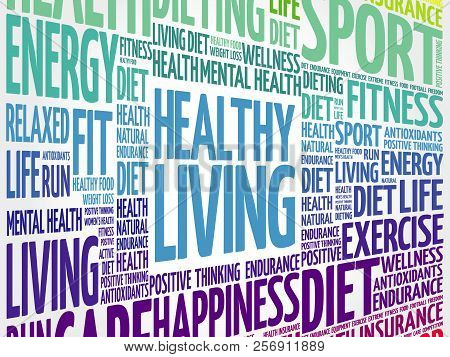 Healthy Living Word Image & Photo (Free Trial) | Bigstock
