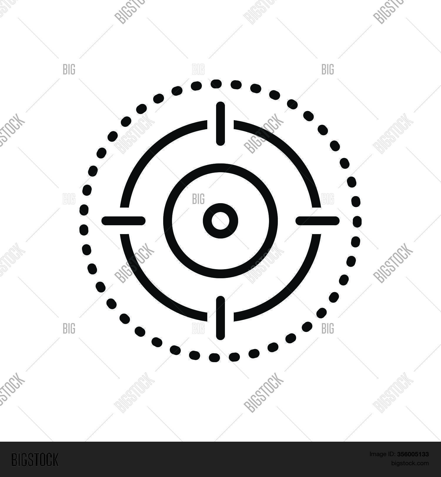 Black Line Icon Scope Vector & Photo (Free Trial) | Bigstock