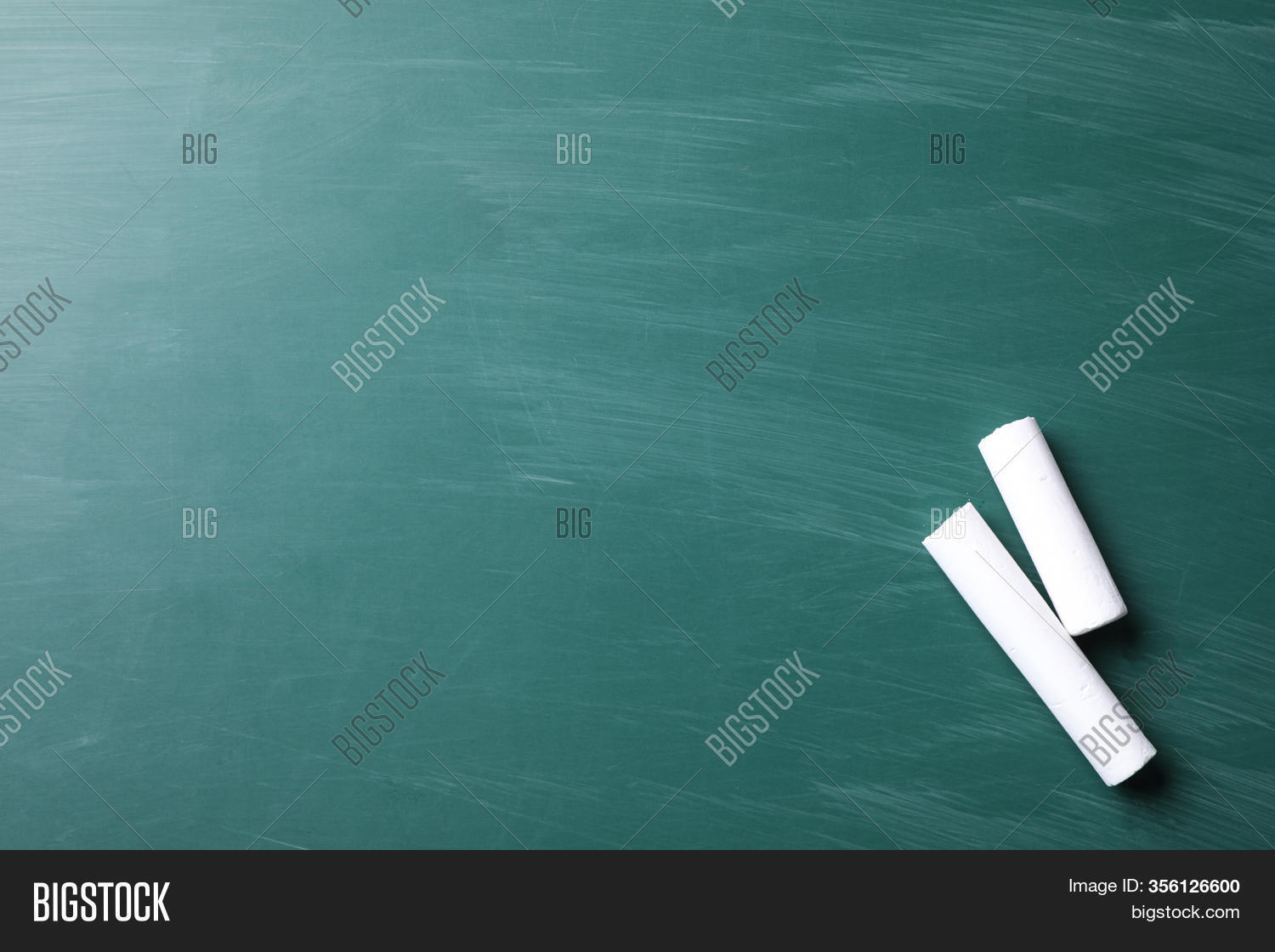 Pieces White Chalk On Image & Photo (Free Trial) | Bigstock