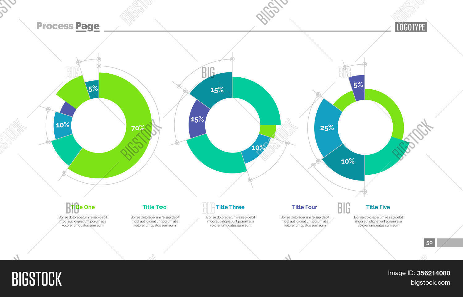 Pie Charts Slide Image & Photo (Free Trial) | Bigstock