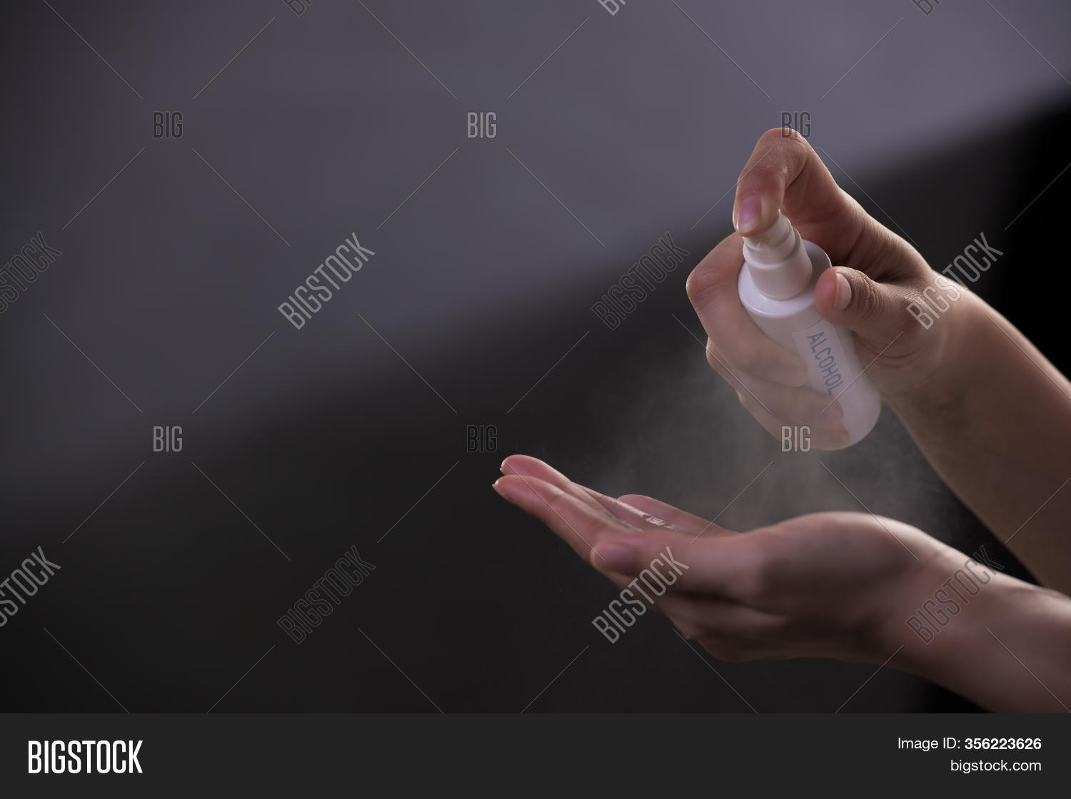 Hands Spraying Alcohol Image & Photo (Free Trial) | Bigstock