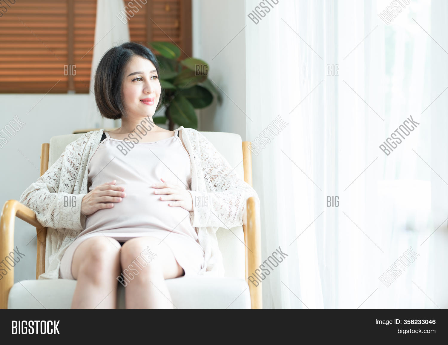 Happy Asian Pregnant Image & Photo (Free Trial) | Bigstock