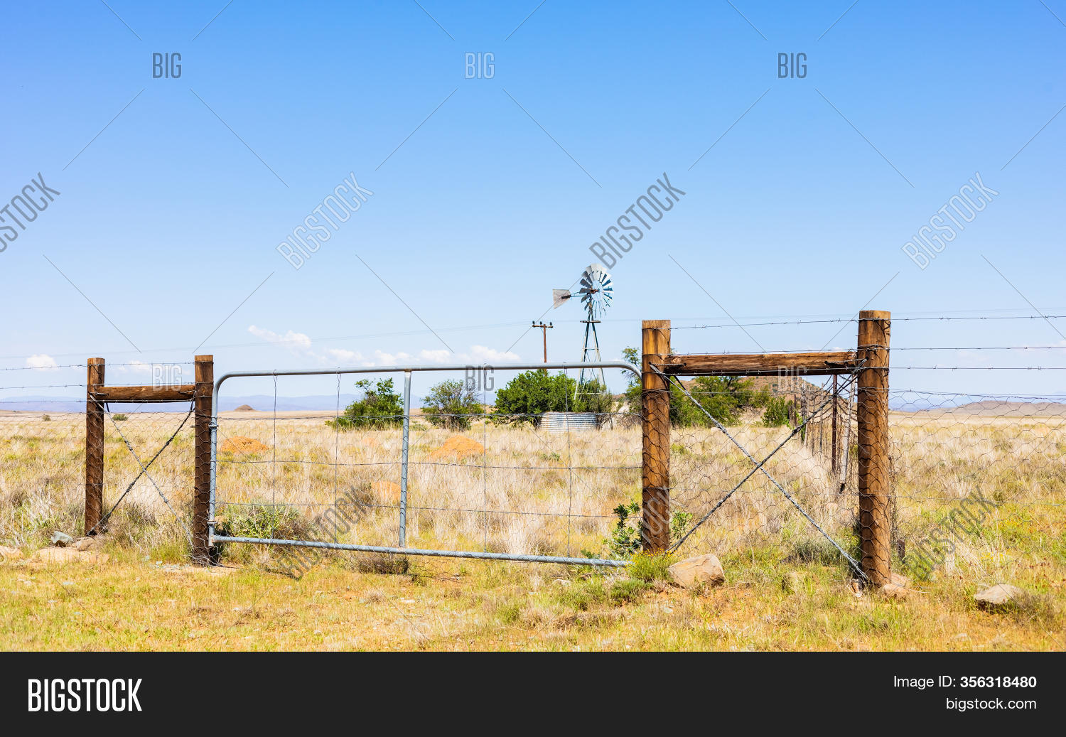 Windmill On Farm Rural Image & Photo (Free Trial) | Bigstock
