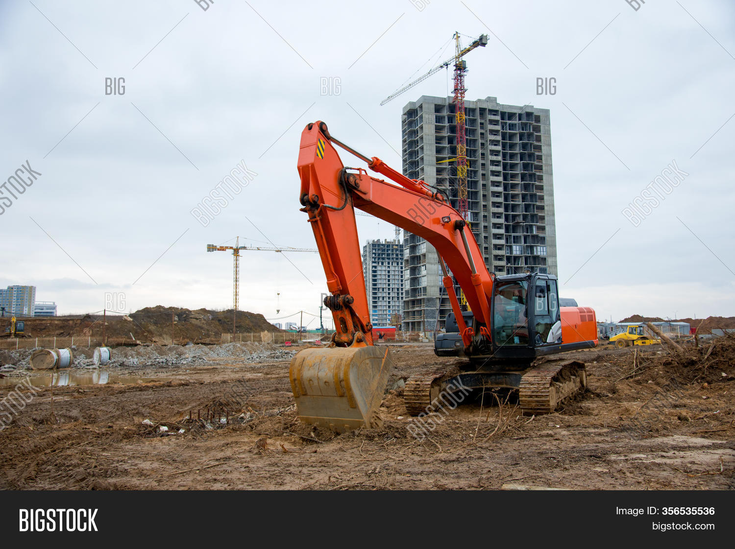 Excavator Working Image & Photo (Free Trial) | Bigstock
