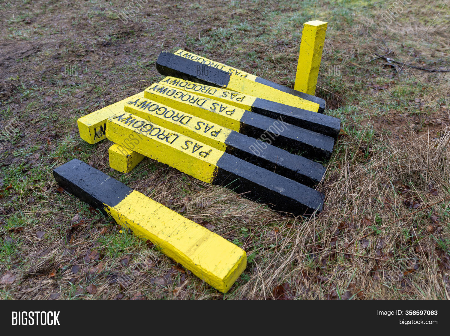 Yellow Road Post Image & Photo (Free Trial) | Bigstock