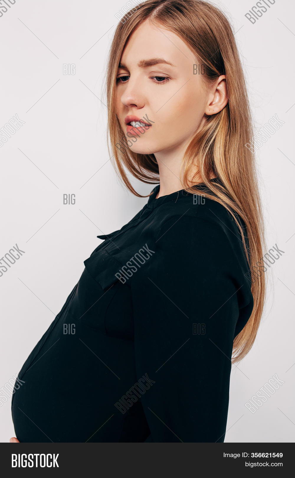Pregnant Happy Woman Image And Photo Free Trial Bigstock