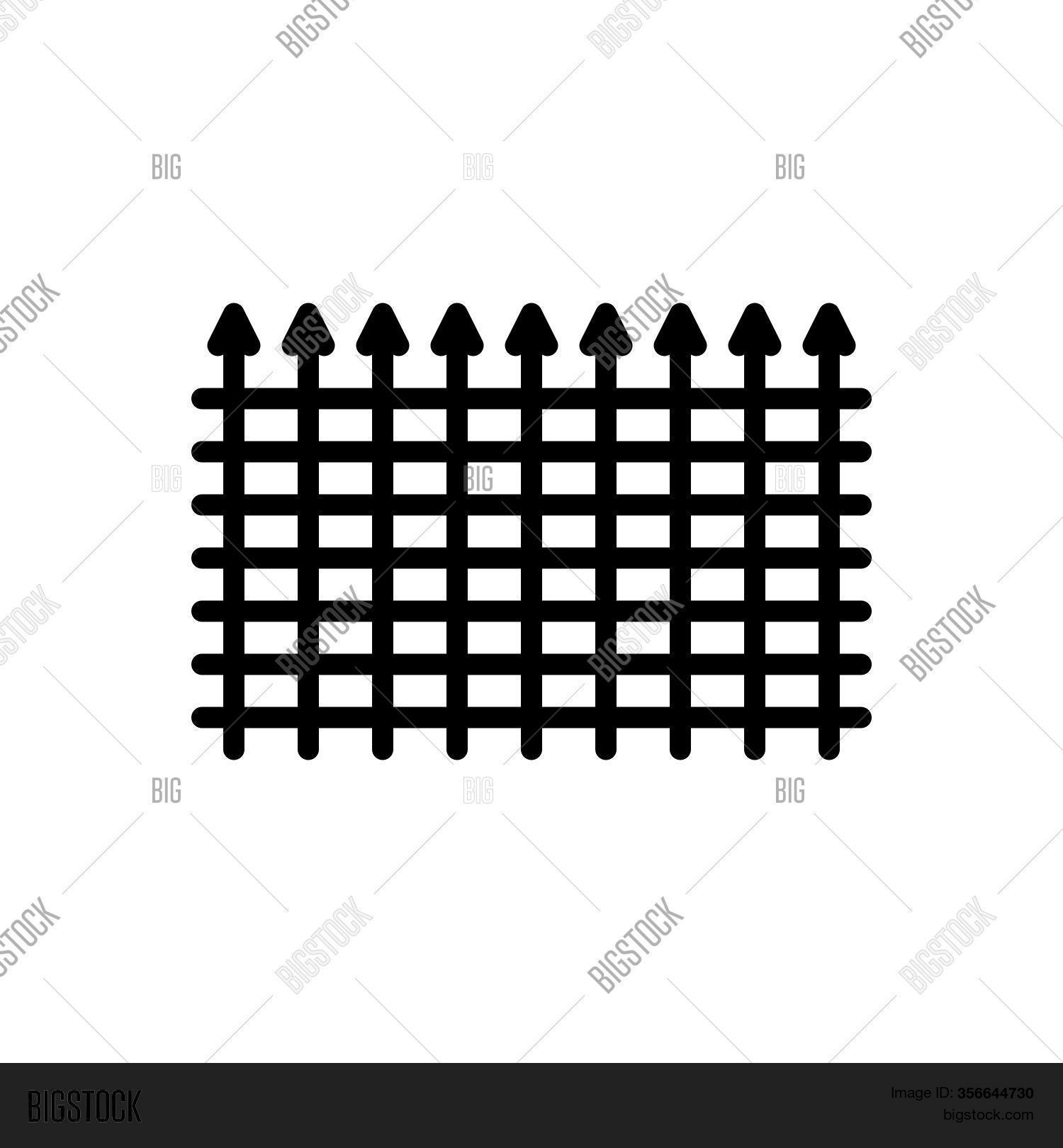 Barb Wire Fence Vector