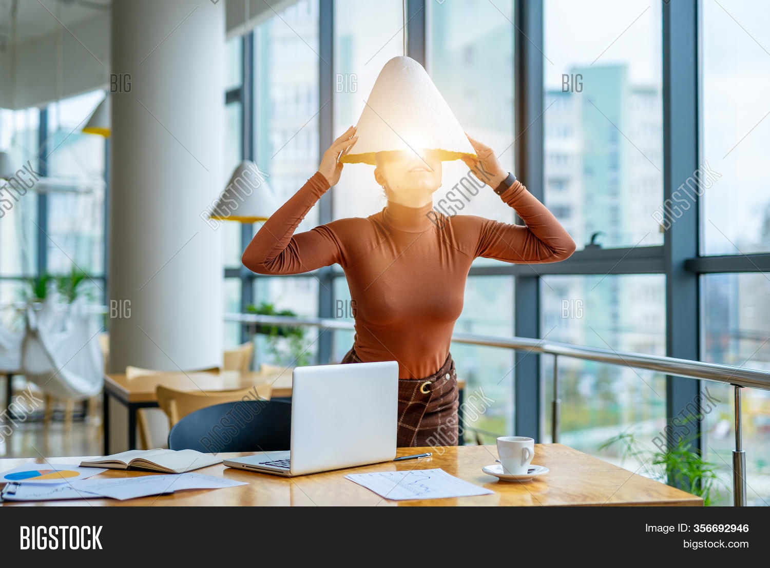 Woman Lampshade On Image & Photo (Free Trial) | Bigstock