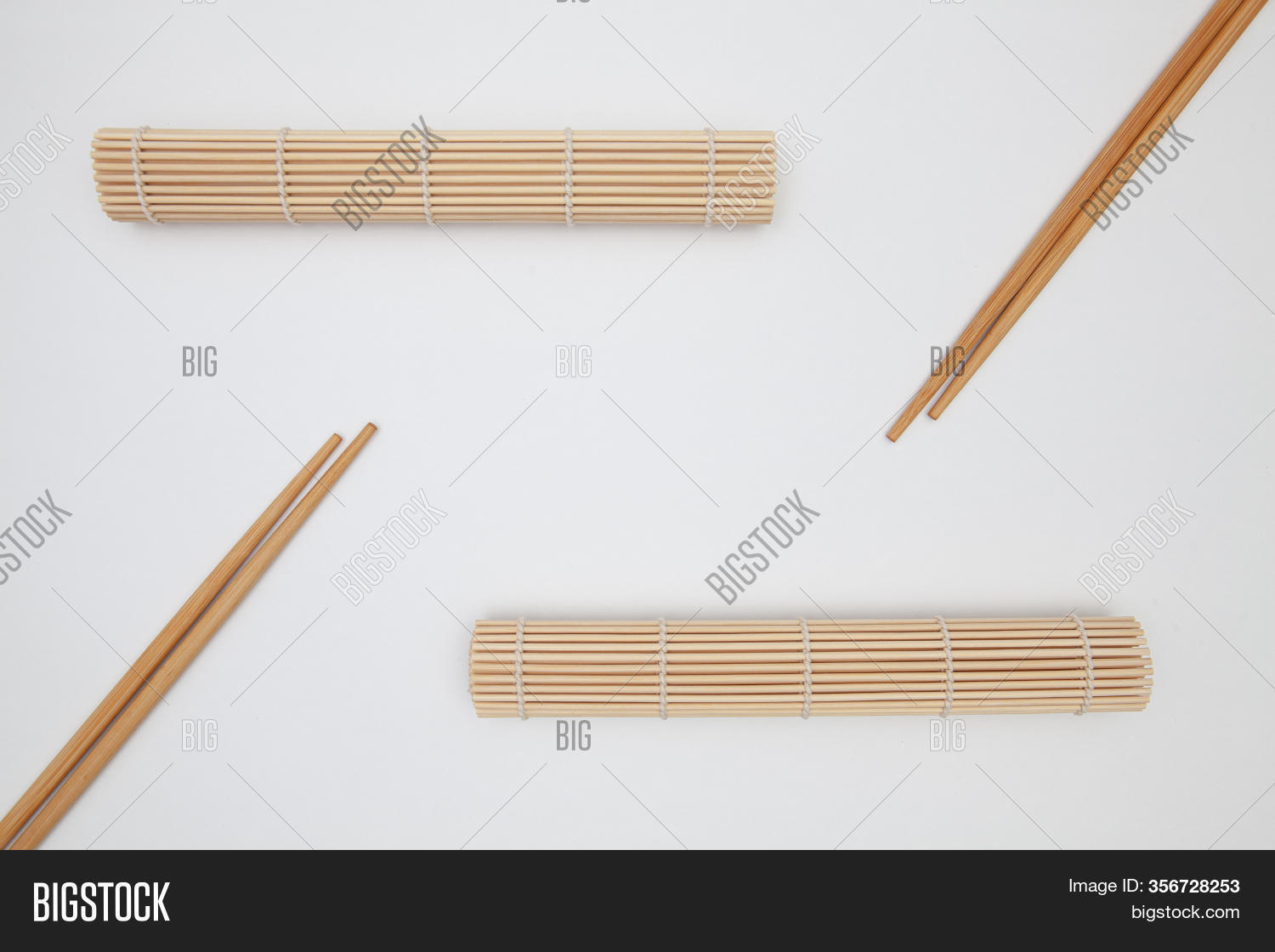 Bamboo Mat Chopsticks Image & Photo (Free Trial) | Bigstock