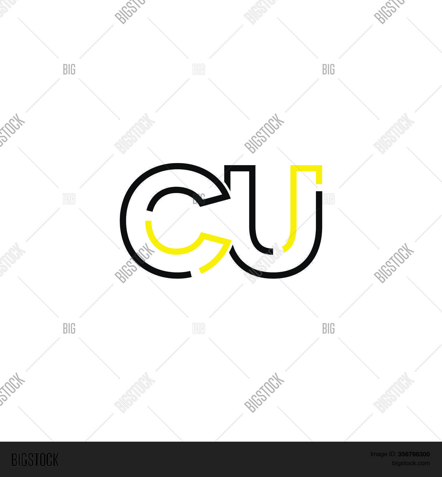 Letter Cu Logo Icon Vector & Photo (Free Trial) | Bigstock