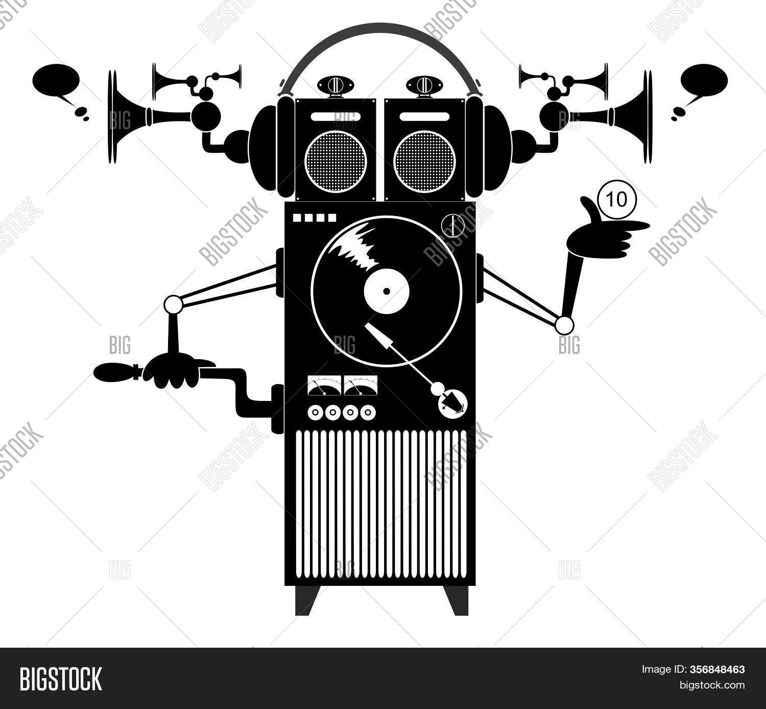 Cartoon Funny Jukebox Image & Photo (Free Trial) | Bigstock