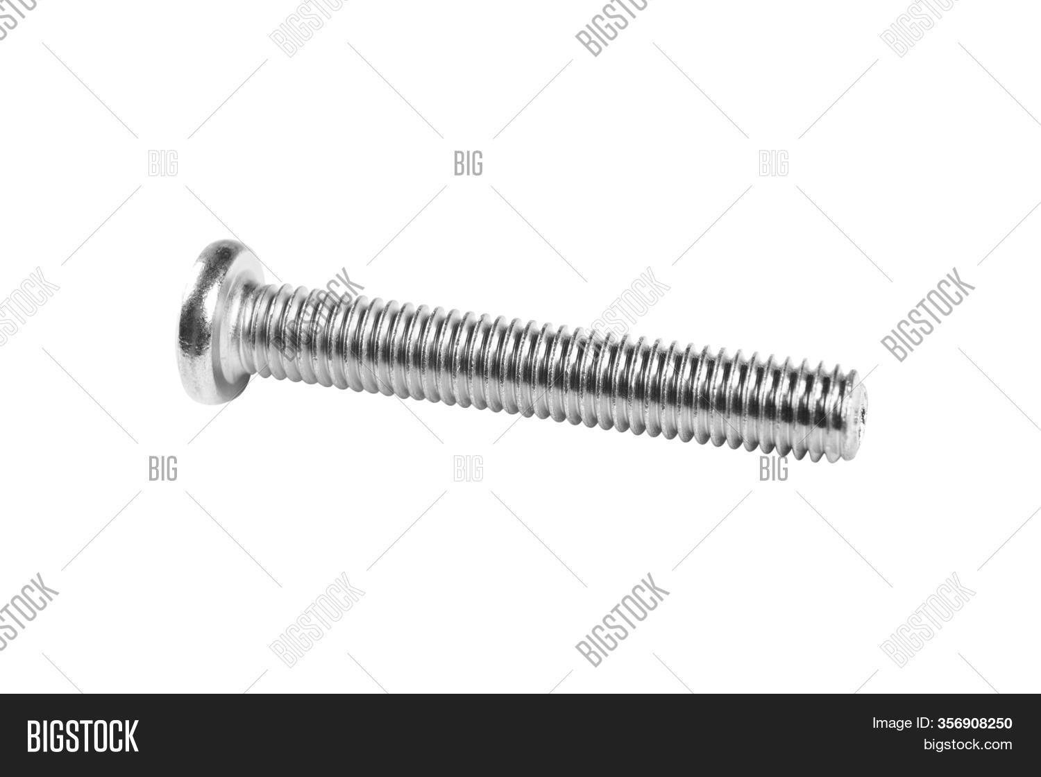 Metal Bolt Isolated On Image & Photo (Free Trial) | Bigstock