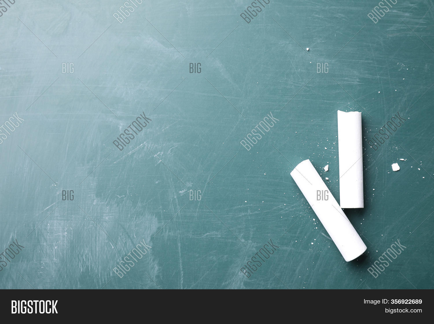 Pieces White Chalk On Image & Photo (Free Trial) | Bigstock