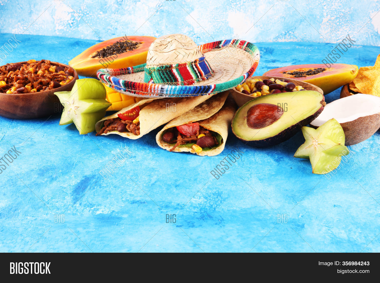 Mexican Food Mix Image & Photo (Free Trial) | Bigstock