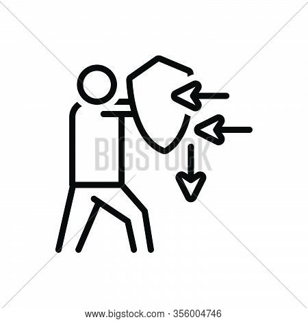 Black Line Icon Vector & Photo (Free Trial) | Bigstock