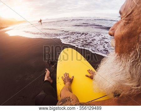 Happy Surfer Senior Image & Photo (Free Trial) | Bigstock