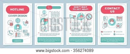 Hotline Brochure Vector & Photo (Free Trial) | Bigstock
