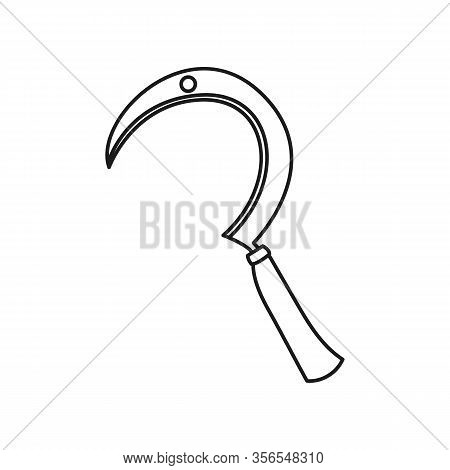 Sickle Outline Vector Vector & Photo (Free Trial) | Bigstock
