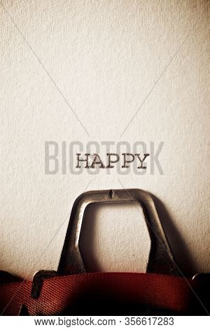 Word Happy Written Image & Photo (Free Trial) | Bigstock