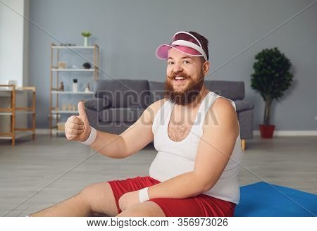 Funny Fat Man Raised Image & Photo (Free Trial) | Bigstock