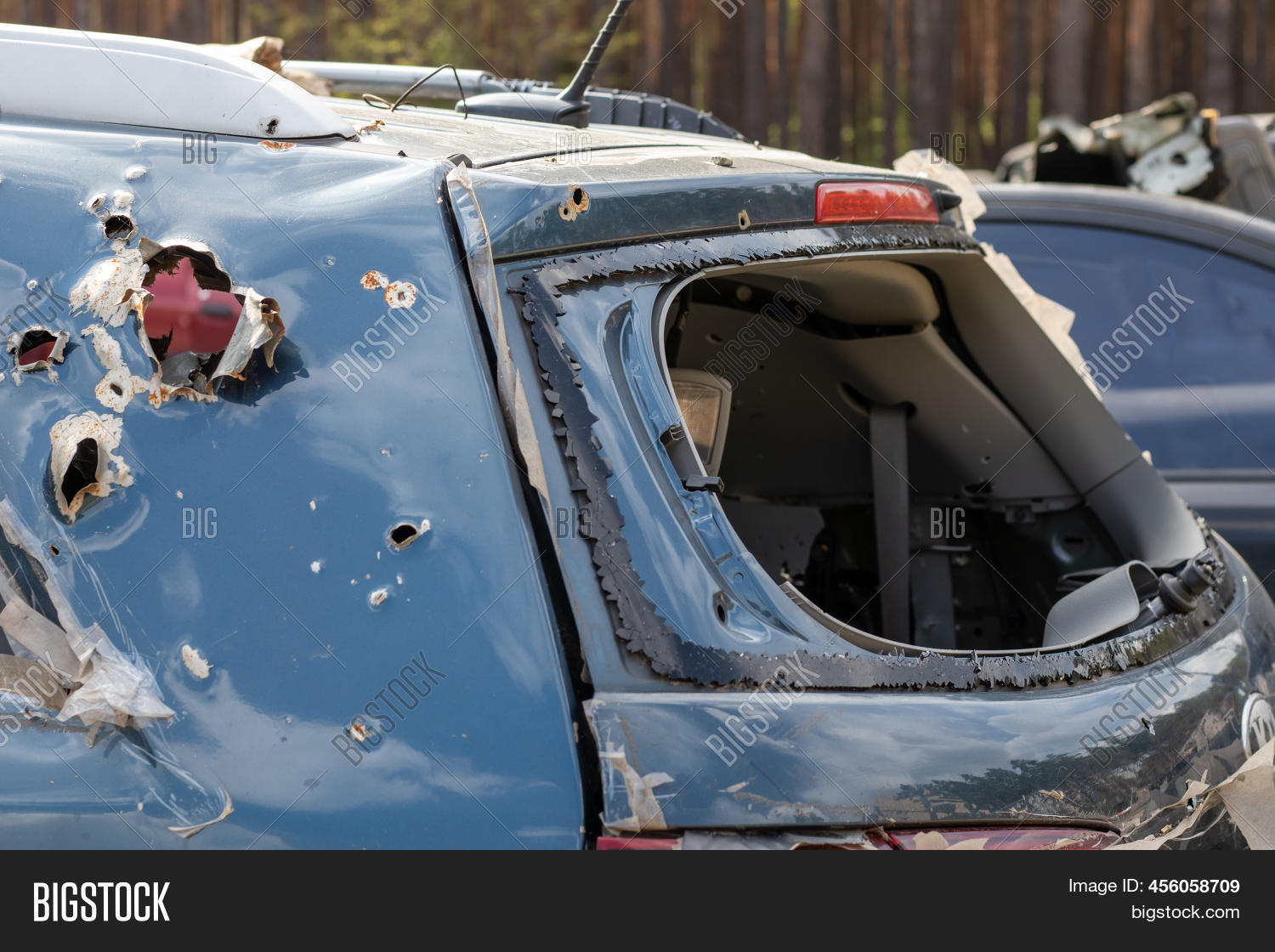 Car Riddled Bullets. Image & Photo (Free Trial) | Bigstock