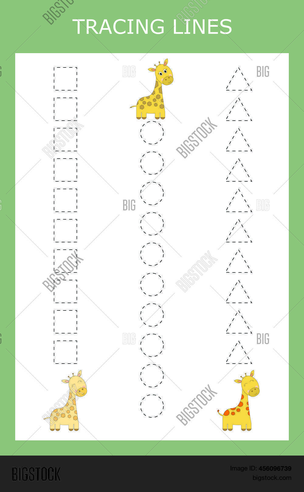 Tracing Lines Game Vector & Photo (Free Trial) | Bigstock