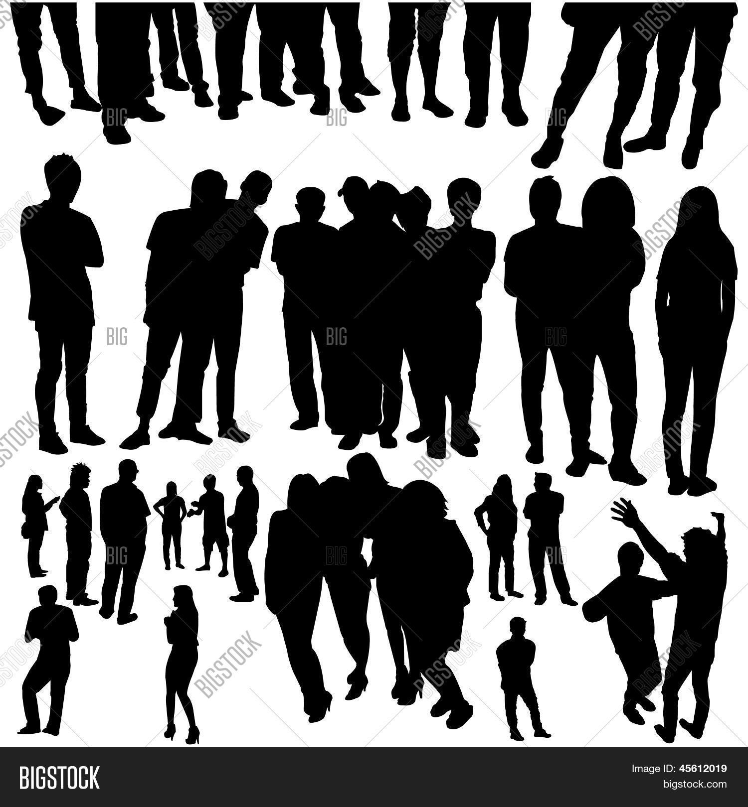 Crowded People Vector & Photo (Free Trial) | Bigstock