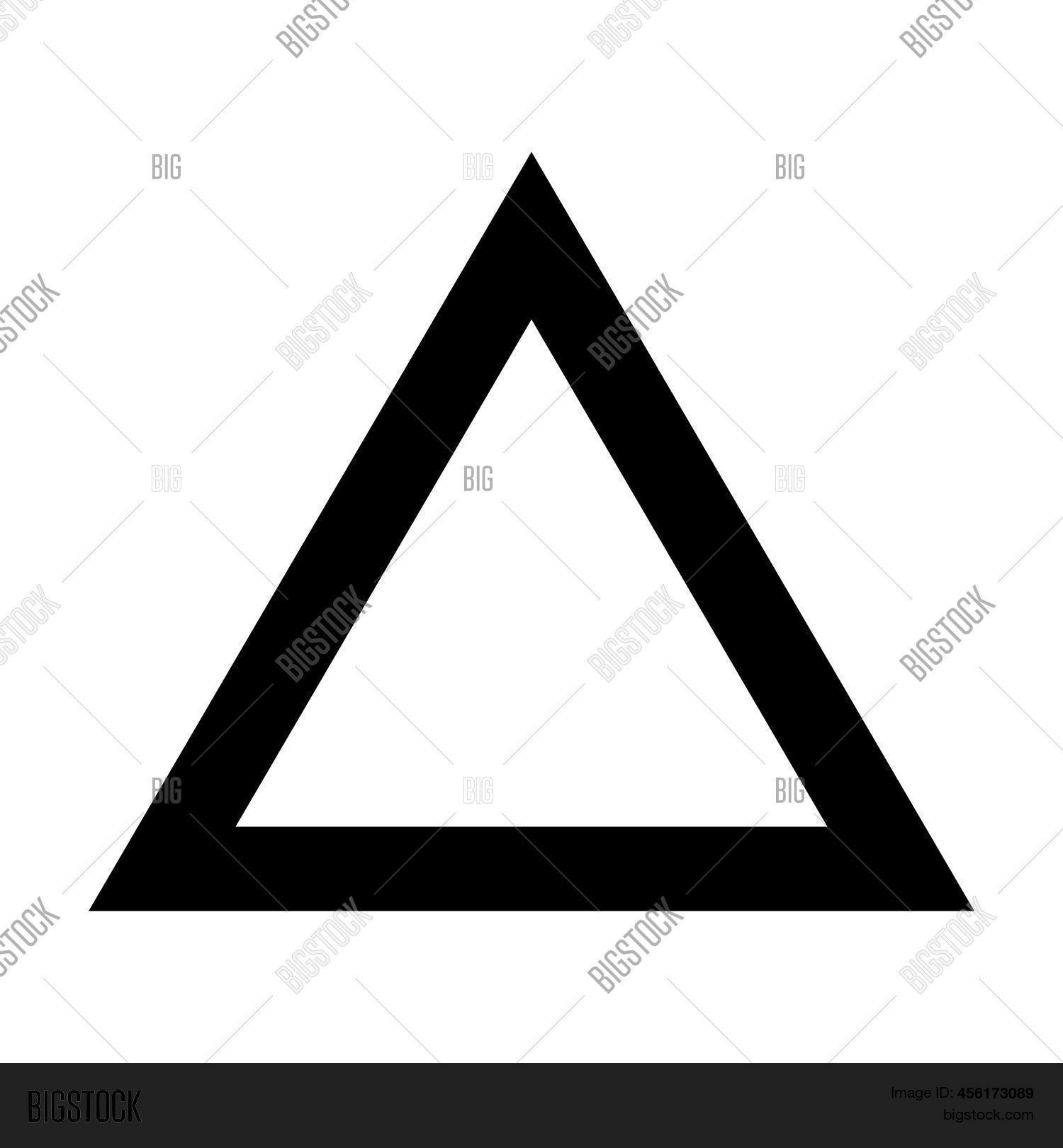 Triangle Shape Icon Vector & Photo (Free Trial) | Bigstock