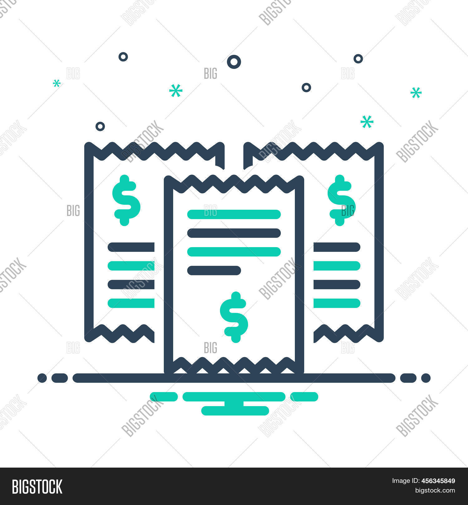 Mix Icon Receipt Image & Photo (Free Trial) | Bigstock