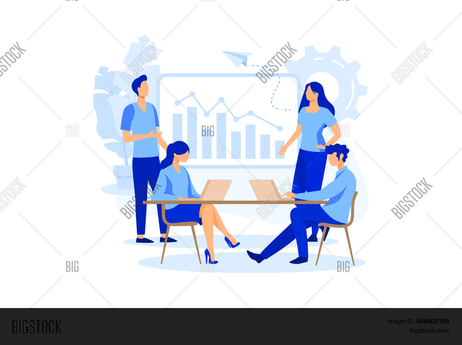 Training Office Staff Vector & Photo (Free Trial) | Bigstock