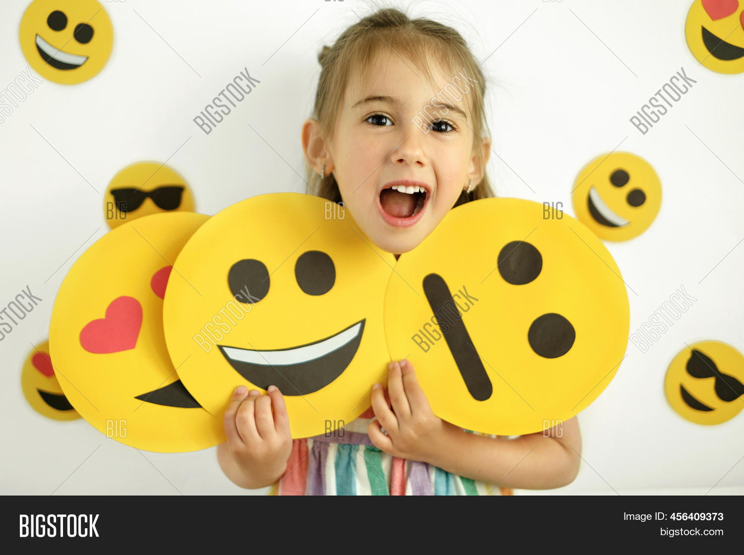 Human Holds Emoticons Image & Photo (Free Trial) | Bigstock