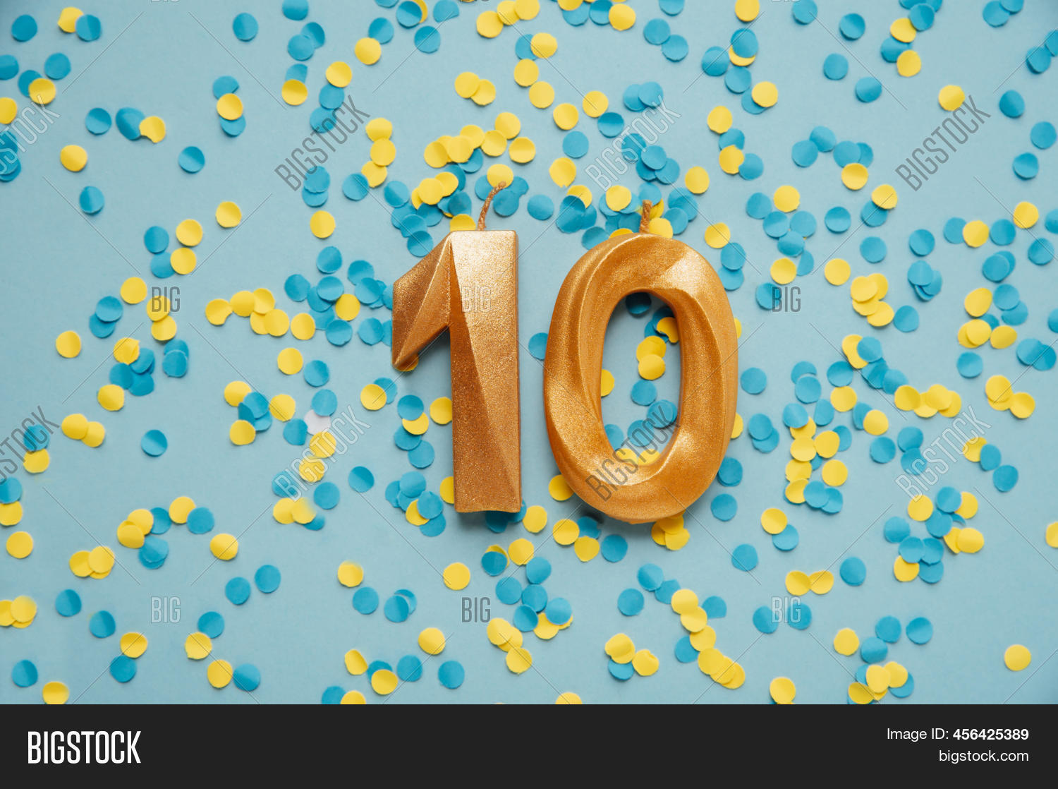 Number 10 Ten Golden Image & Photo (Free Trial) | Bigstock