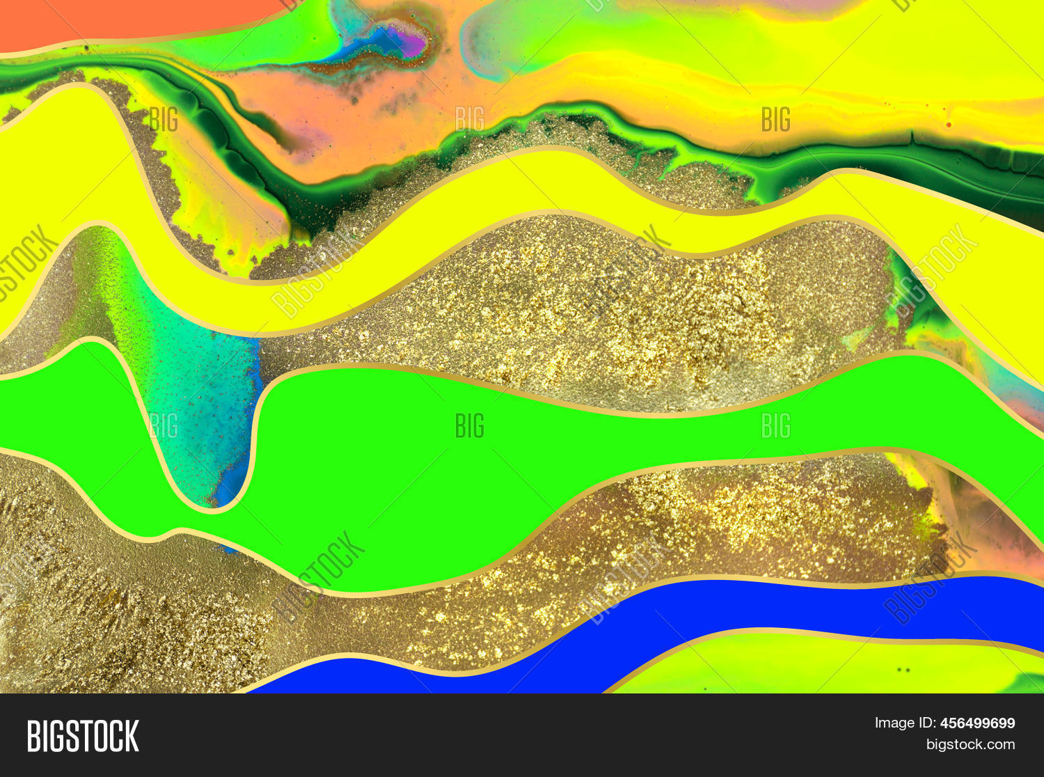 Gold Dust Waves Image & Photo (Free Trial) | Bigstock