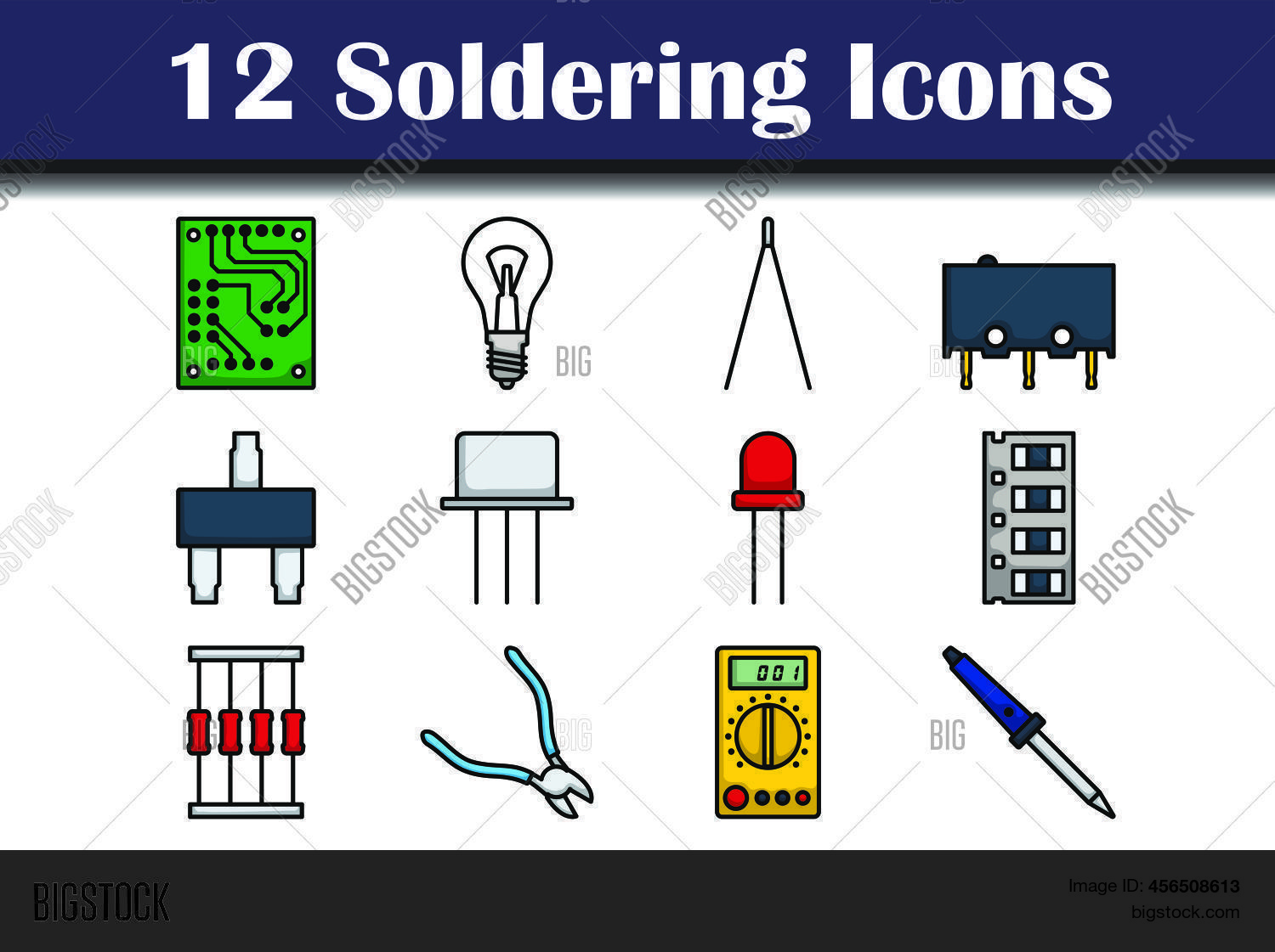Soldering Icon Set. Vector & Photo (Free Trial) | Bigstock
