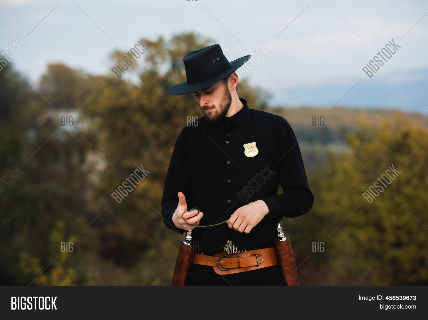 Sheriff Cowboy Black Image & Photo (Free Trial) | Bigstock