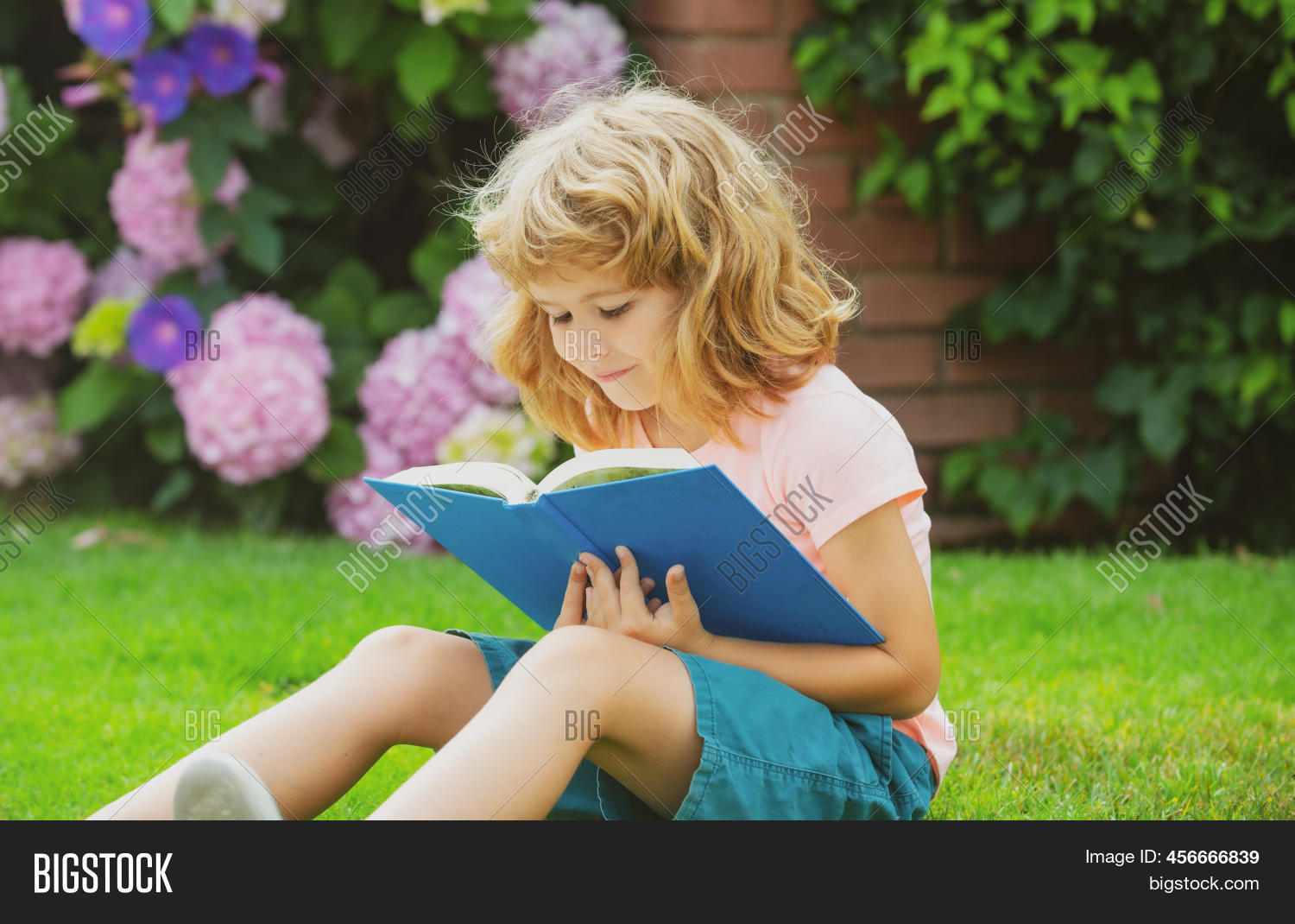 Cute Childr Boy Books Image & Photo (Free Trial) | Bigstock