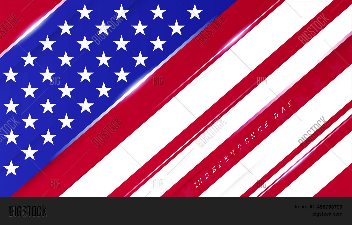 Us Flag Geometric Vector & Photo (Free Trial) | Bigstock