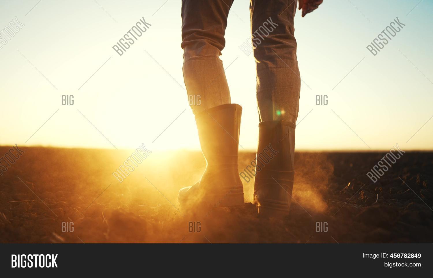 Farmer Feet Walks Image & Photo (Free Trial) | Bigstock