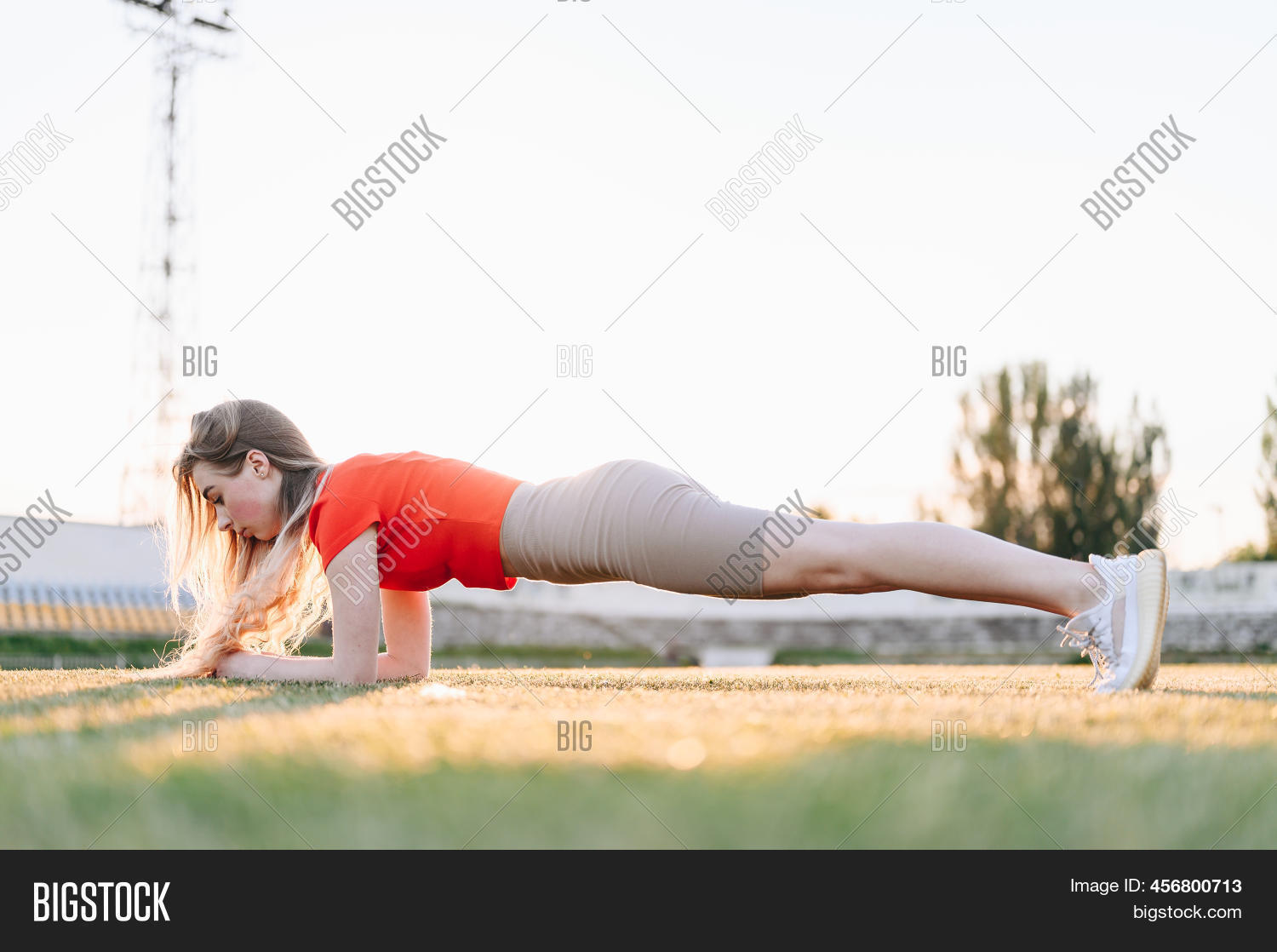 Woman Red Sports Top Image & Photo (Free Trial) | Bigstock