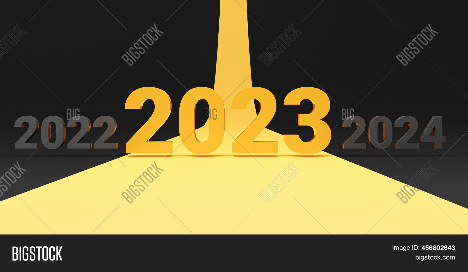Yellow 2023 On Yellow Image & Photo (Free Trial) | Bigstock