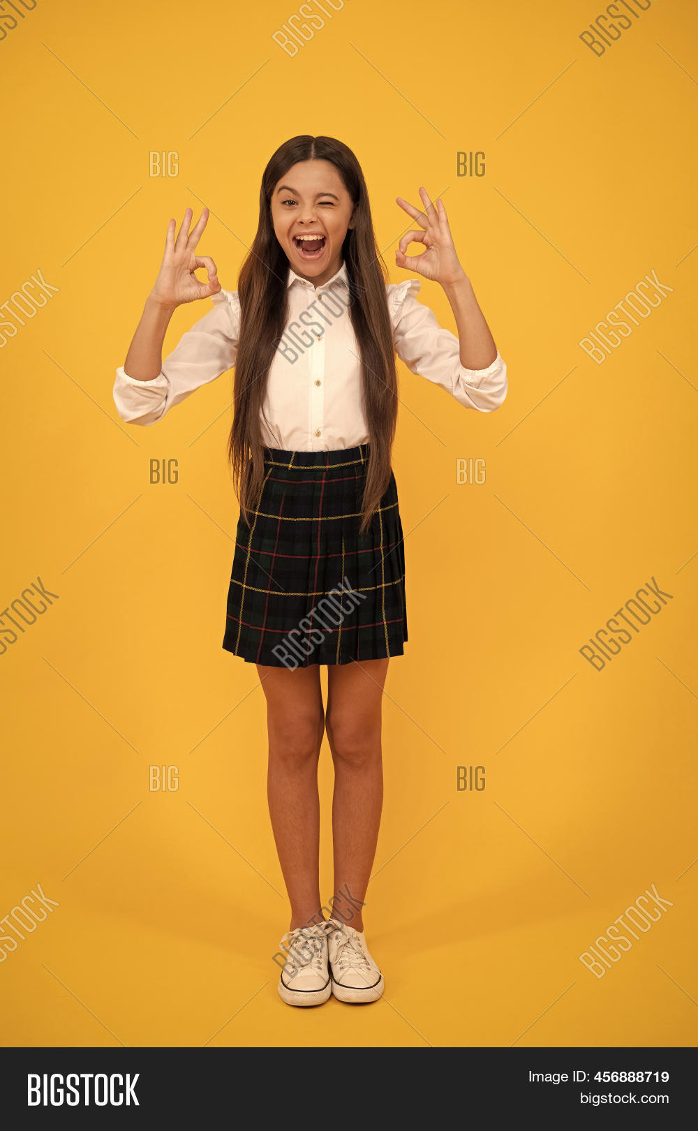 Winking Child Show Ok Image & Photo (Free Trial) | Bigstock