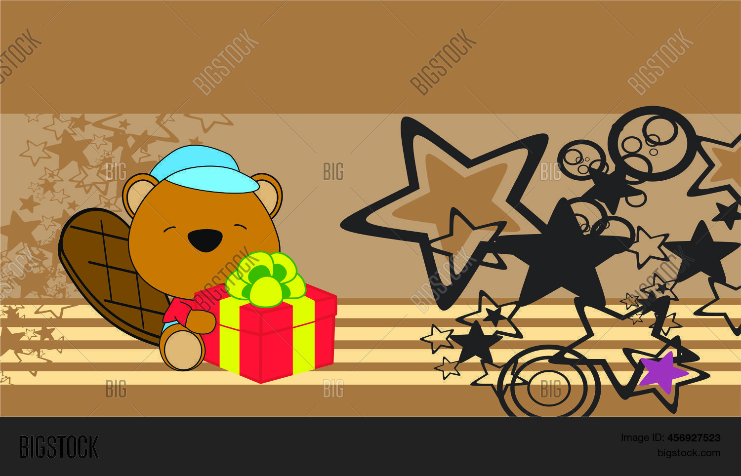 Baby Beaver Chibi Vector & Photo (Free Trial) | Bigstock