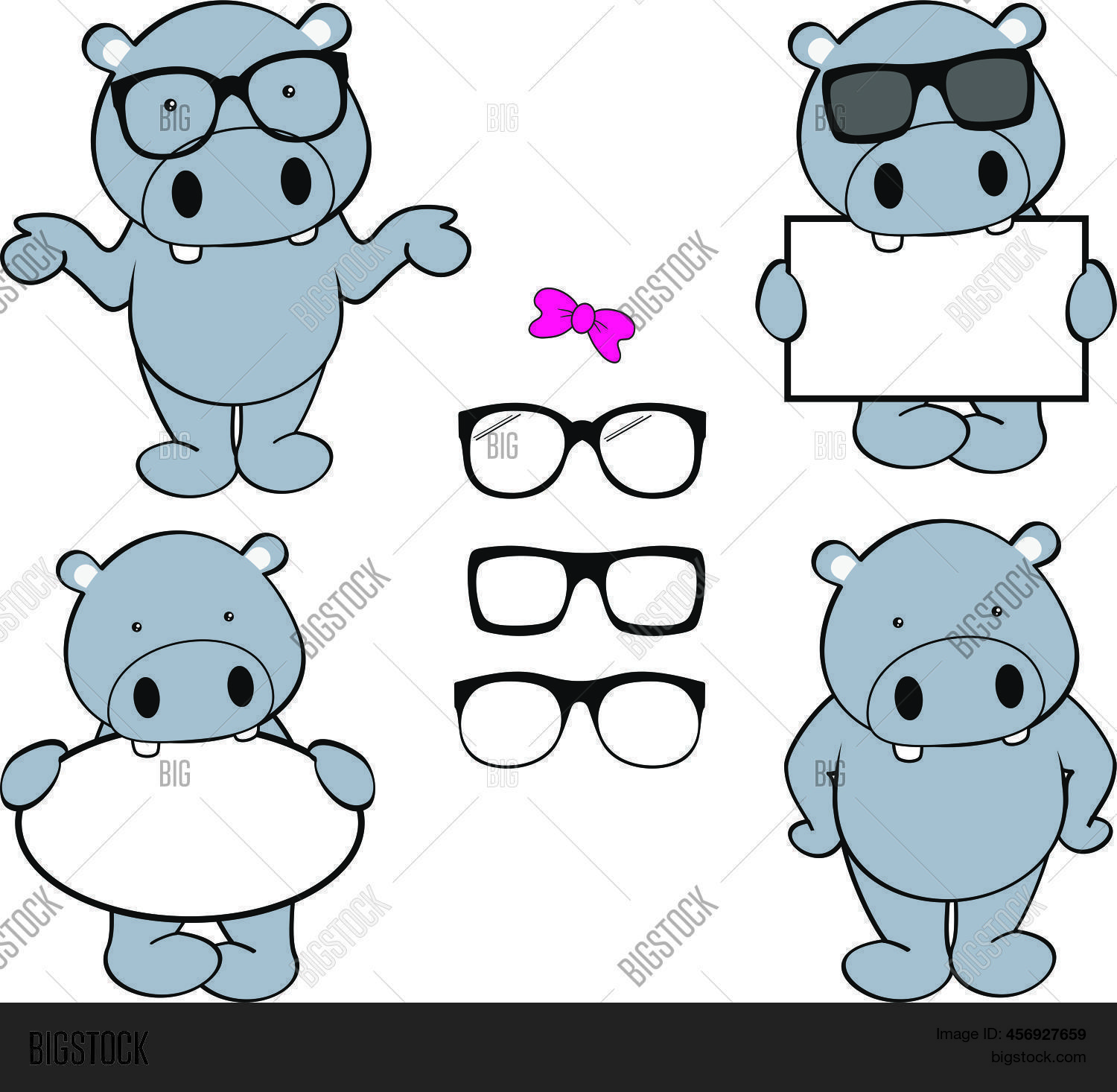Chibi Hippo Kid Vector & Photo (Free Trial) | Bigstock