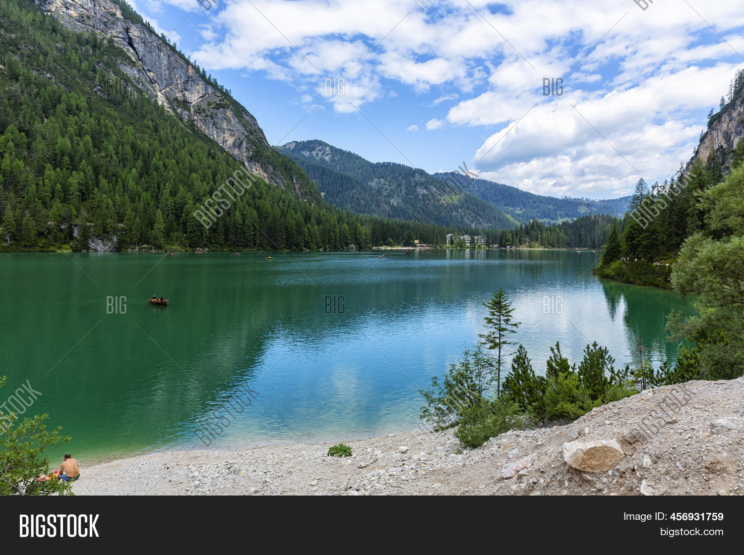 Lago Di Braies, Image & Photo (Free Trial) | Bigstock