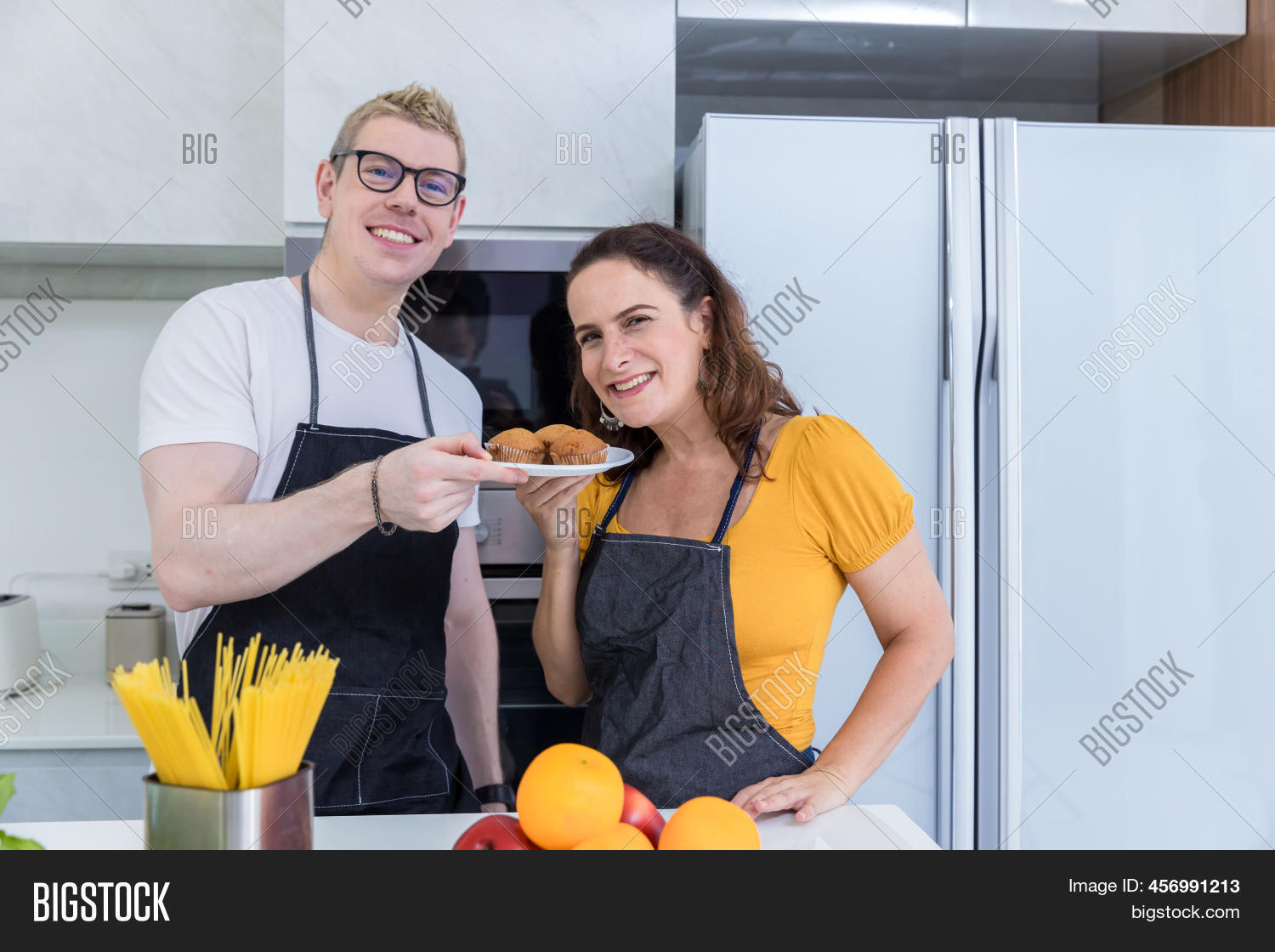 Family Kitchen Happy Image & Photo (Free Trial) | Bigstock
