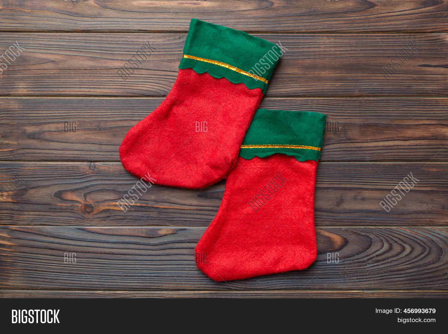 Santa Red Sock Top Image & Photo (Free Trial) | Bigstock