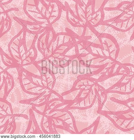 Pink Leaves Texture Vector & Photo (Free Trial) | Bigstock